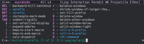 how to page in which key mode r emacs