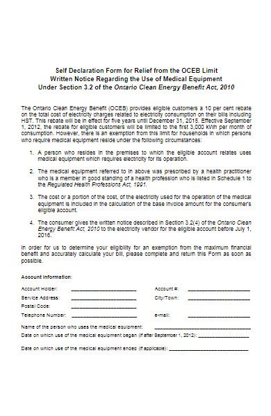 Free 50 Medical Declaration Forms Download How To Create Guide Tips