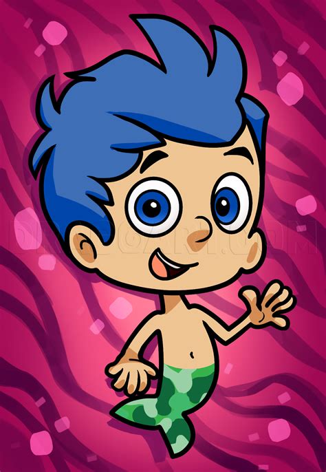 How To Draw Gil From Bubble Guppies Step By Step Drawing Guide By Dawn DragoArt