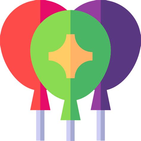 Icono De Globos Basic Straight Flat