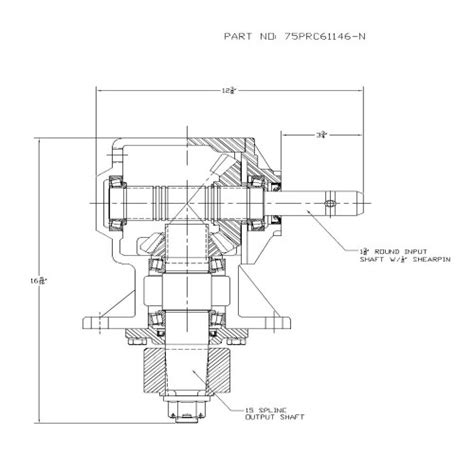 Gearbox 20 Tl Spline 100hp Cheetah Howse Implement