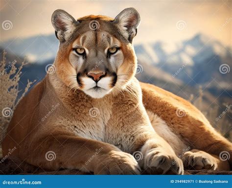 Cougar Fur Pelt Stock Illustration Illustration Of Beautiful 294982971