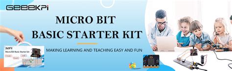 Geeekpi Microbit Basic Starter Kit With Bbc Microbit V22 Board Diy Programming Stem Kit With