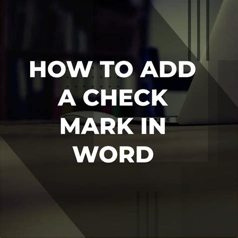 Check Mark Symbol In Word Adazing