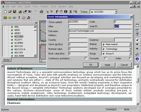 AmiBroker Tips Issue 8 2000