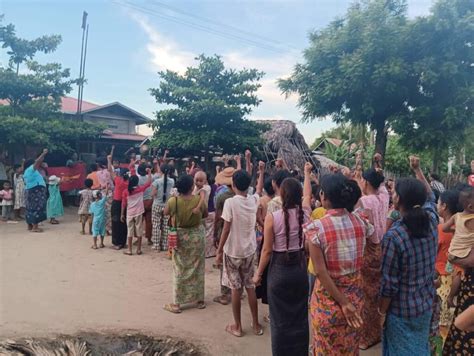 ယင်းမာပင်မြို့နယ်တွင် လူထု သစ္စာ အဓိဋ္ဌာန်ပြုပွဲနှင့် စစ်အာဏာရှင် တော်လ