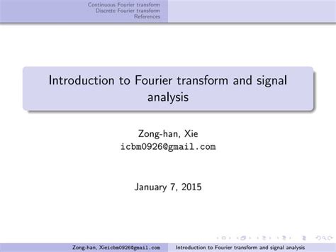 Discrete Fourier Transform Pptx