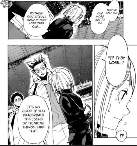 Bokutos Broad Chest Look So Manly And Yachi Look So Cute In Front Of