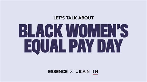 Lets Talk About Black Womens Equal Pay Day