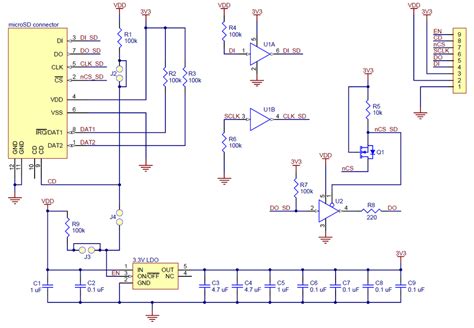Breakout Board För Microsd Kort Med 3 3v Regulator Och Nivåväxling Opencircuit