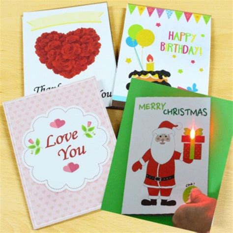 창작 Led 카드 만들기 크리스마스카드 5인 홈플러스 택배배송