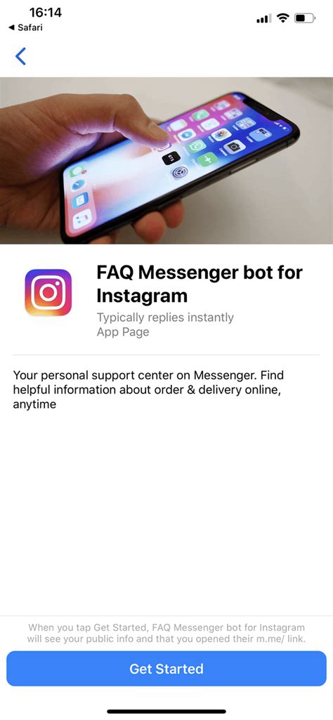 Instagram Faq Bot For Facebook Messenger Botmakers