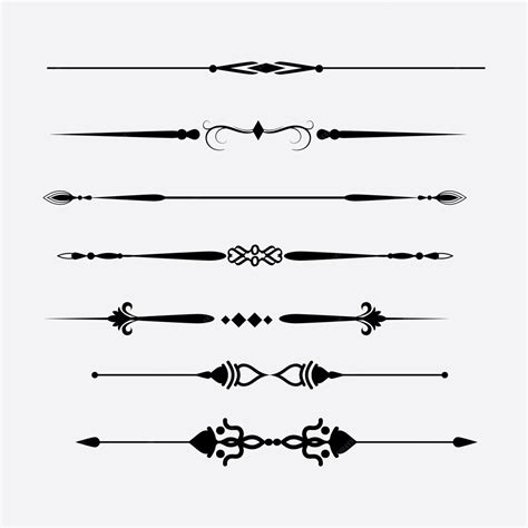 Premium Vector Divider Set Vector Eps File Download