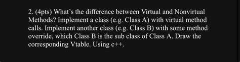 Solved 4pts ﻿whats The Difference Between Virtual And
