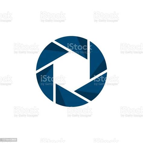 다이어프램 렌즈 사진 벡터 로고 템플릿 일러스트 디자인 벡터 Eps 10 개념에 대한 스톡 벡터 아트 및 기타 이미지 개념