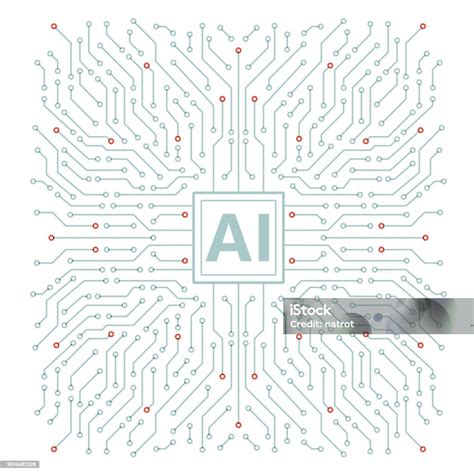 회로 기판 배경에 있는 Ai 칩셋 미래 지향적인 개념입니다 하이테크 기술 배경 0명에 대한 스톡 벡터 아트 및 기타 이미지 0명 3차원 형태 Cpu Istock