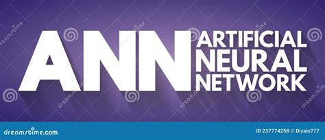 Ann Artificial Neural Network Acronym Technology Concept Background