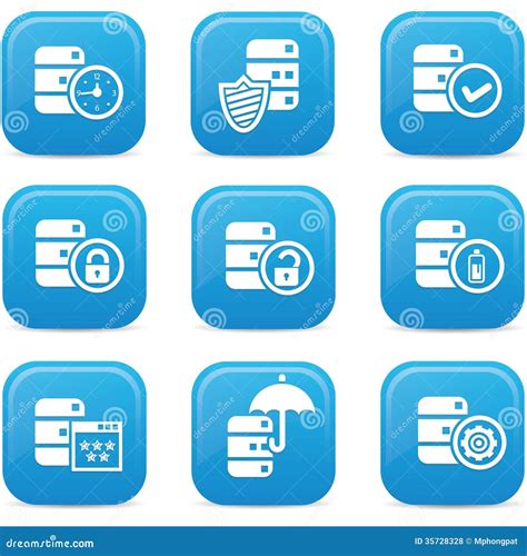 Database Data Warehouse Big Data Data Technology Icon Set In Thin