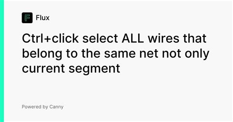 Ctrlclick Select All Wires That Belong To The Same Net Not Only