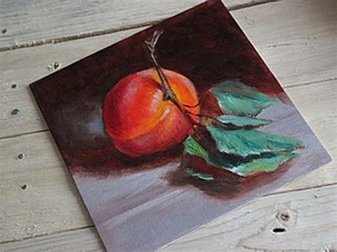 Картина маслом Триптих Серия Фруктовые фактуры Дата 19 марта