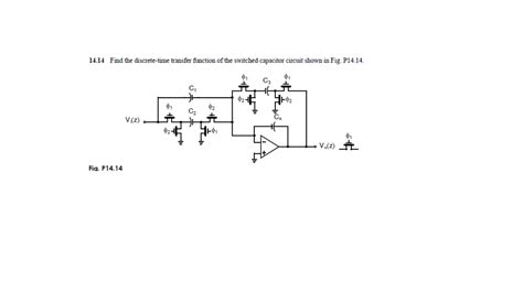 Solved 1414 Find The Discrete Time Transfer Function Of The
