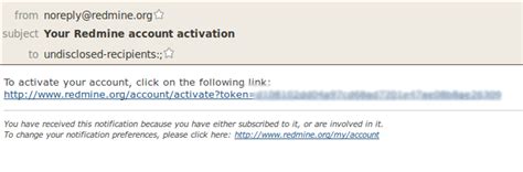 Redmine Activation Emailpng Redmine