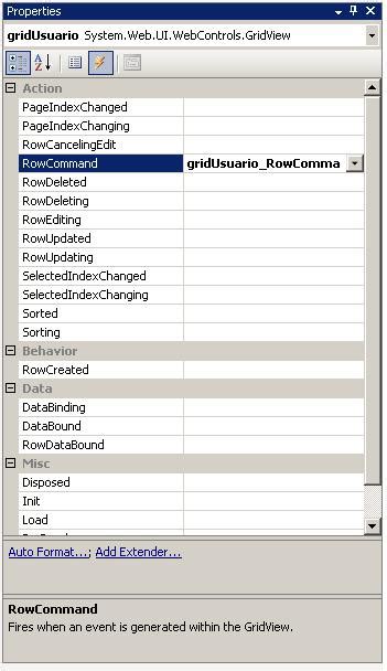 Trabalhando Com Gridview Rowcommand E Datakeysnames