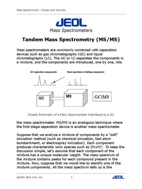 Tandem Mass Spectrometry Msms Pdf Tandem Mass Spectrometry Mass Spectrometry