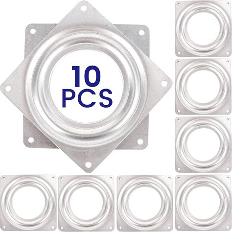 10pcs 4 Inch Susan Turntable Bearings For Lazy Susans Square Rotating Bearing