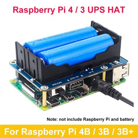 Raspberry Pi 4 Ups Hat Uninterruptible Power Supply Stable 5v Usb Output Battery Warning Support