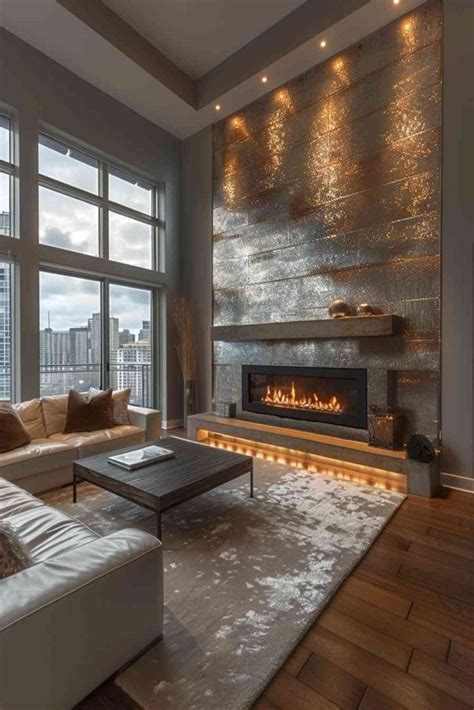 Elevate Your Living Room With Accent Walls And Fireplace Designs