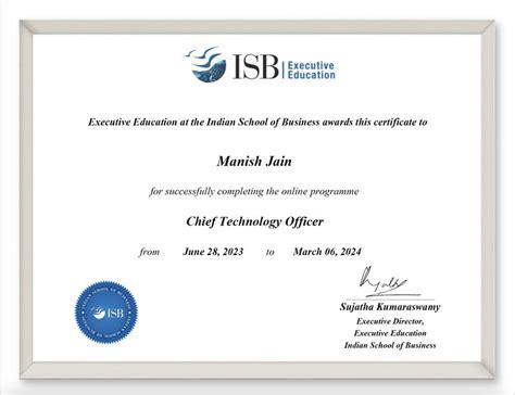 Cto Executiveeducation Continuouslearning Techleadership Isb