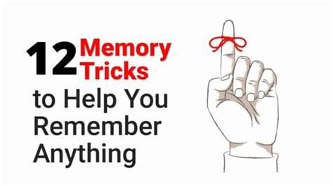 How To Memorize Anything Mind Tricks For Better Recall