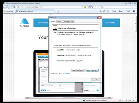 Apache Ie8 In Windows Xp Vs Windows 7 Pulls Different Security