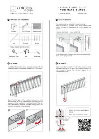 How To Instal Venetians Blinds Pdf