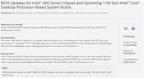 Intel Won T Support Th Gen Rocket Lake Desktop CPUs On B H Chipset Motherboards