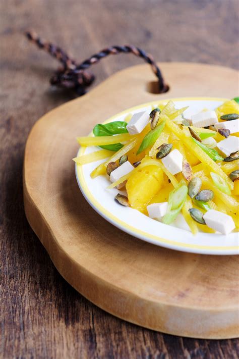 Rutabaga Mango Salad By Stocksy Contributor Harald Walker Stocksy