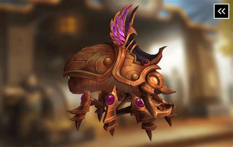 Wow Jeweled Copper Scarab Mount Boost