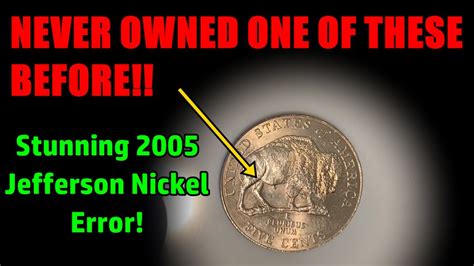 Amazing 2005 Jefferson Nickel Error I Didnt Expect To Receive Youtube