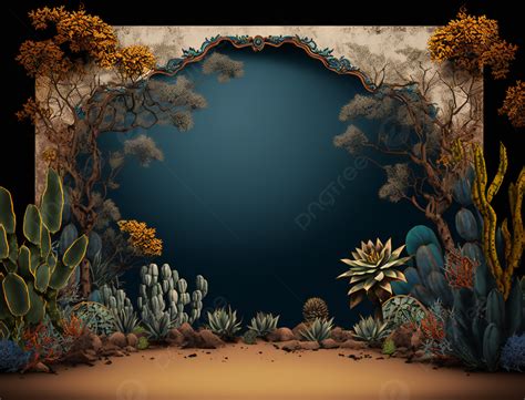 Plant Flower Leaves European Style Border Product Display Background