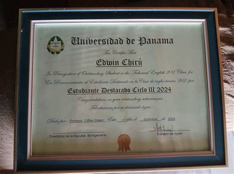 Quiero Compartir Con Ustedes Este Certificado Que Me Fue Otorgado En La… Edwin Chiru