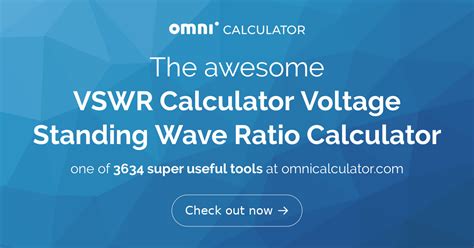 Vswr Calculator Find The Voltage Standing Wave Ratio