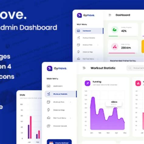 Gymove Fitness Admin Dashboard Laravel Bootstrap Template