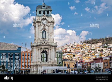 Colonial Buildings In Plaza De La Independencia Hi Res Stock