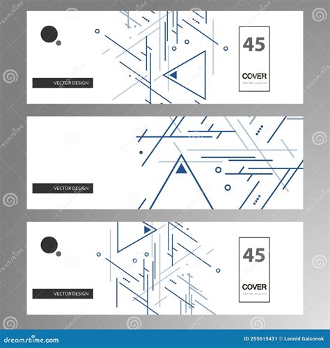Triangle Vector Abstract Background Geometric Lines Minimal Layout Stock Illustration