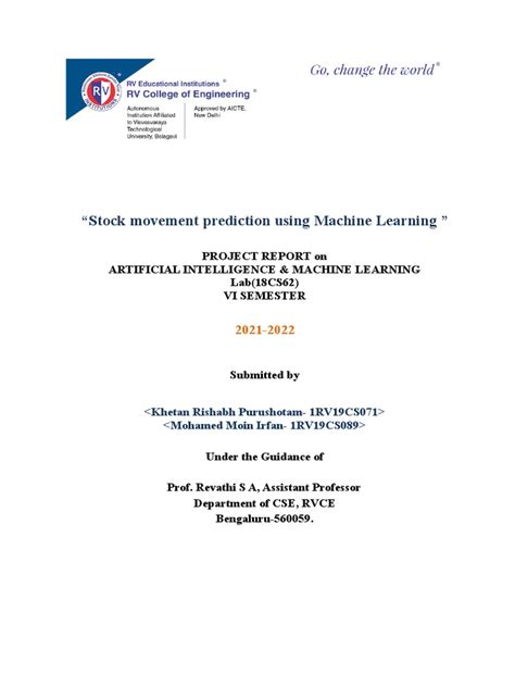 Ai Ml Lab Project Template Final Pdf Machine Learning Sensitivity And Specificity