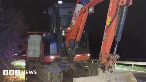 Stolen Digger Found By Essex Police 20 Minutes After It Was Taken Bbc