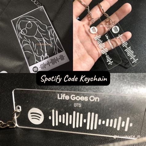 Jual Custom Spotify Barcode Key Chaingantungan Kunci Bisa Discan