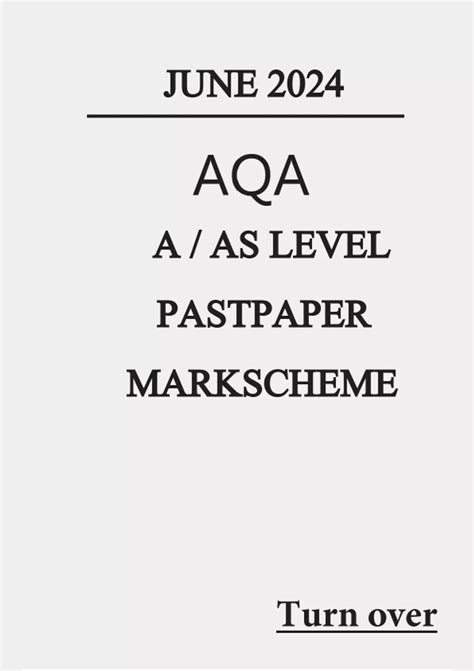 Practice Aqa A Level Mathematics May June 2024 Mark Scheme Paper 2 7357 2 Actual Latest