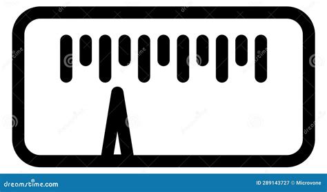Indicator Scale Bar Of Meter With Progress Level From Red To Green Vertical Measuring Ruler